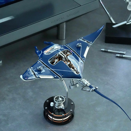 Steampunk Manta Ray 3D Metal Model – wewowood