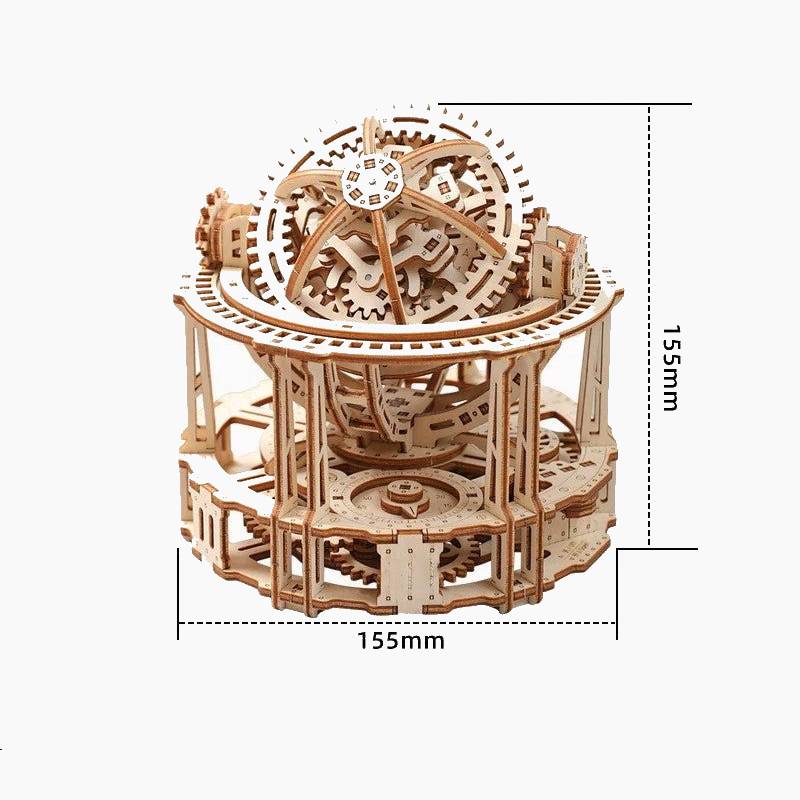 Spherical Tourbillon Chronograph 3D Wooden Puzzle 3D Model Toys – wewowood